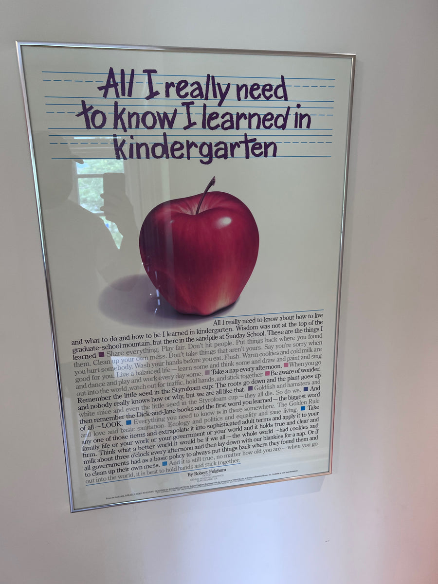 Vintage "All I Really Need To Know I Learned in Kindergarten" by Rober ...
