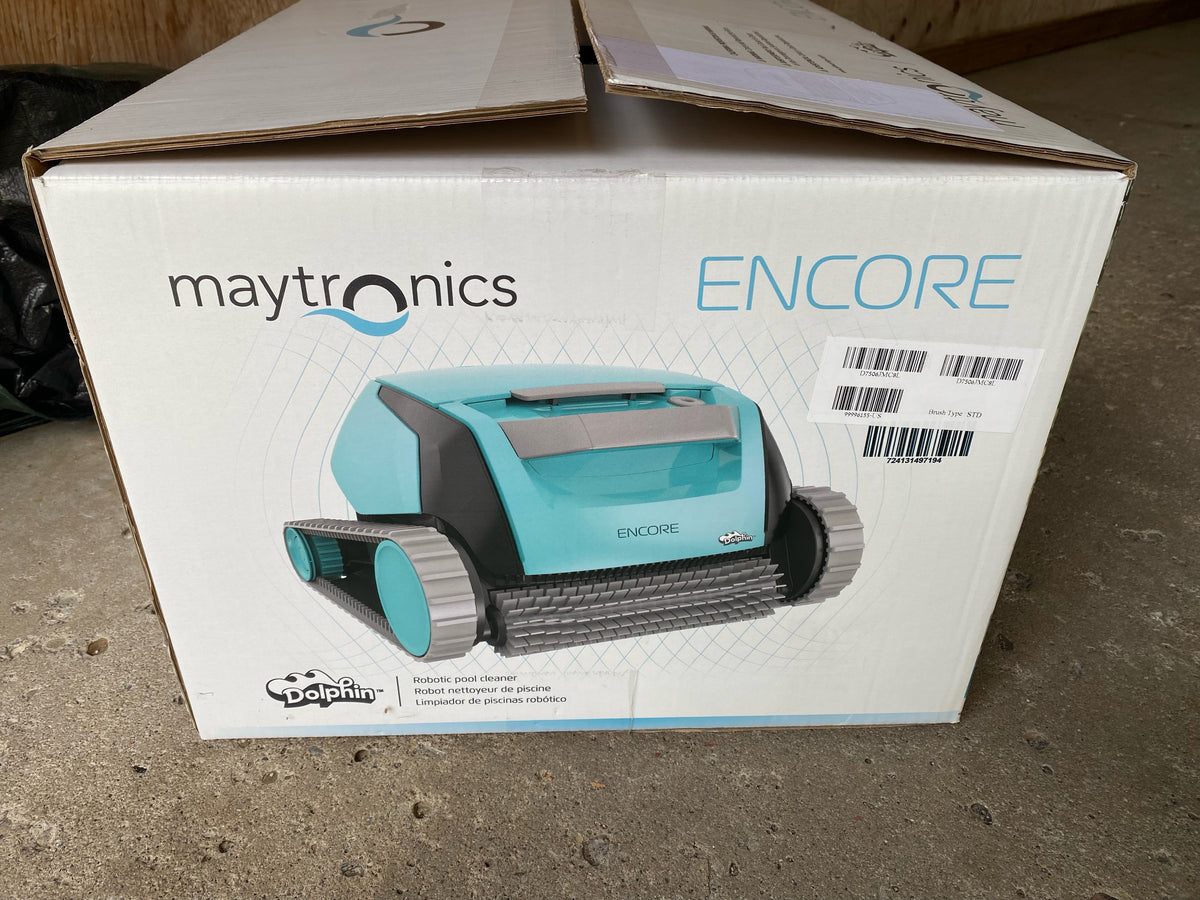 Maytronics Dolphin Encore Robotic Pool Cleaner- Used in Good Condition ...