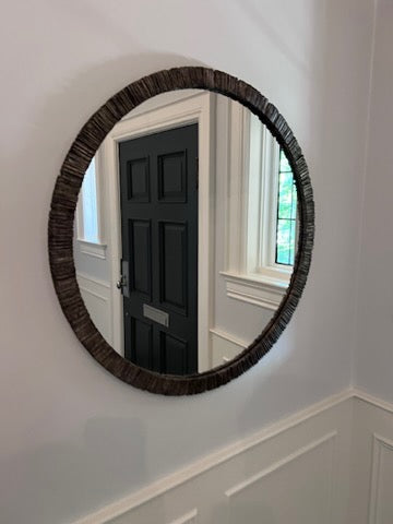 Porta Romana Trevose Mirror in Burnt Silver from South Hill Home (*Ret ...