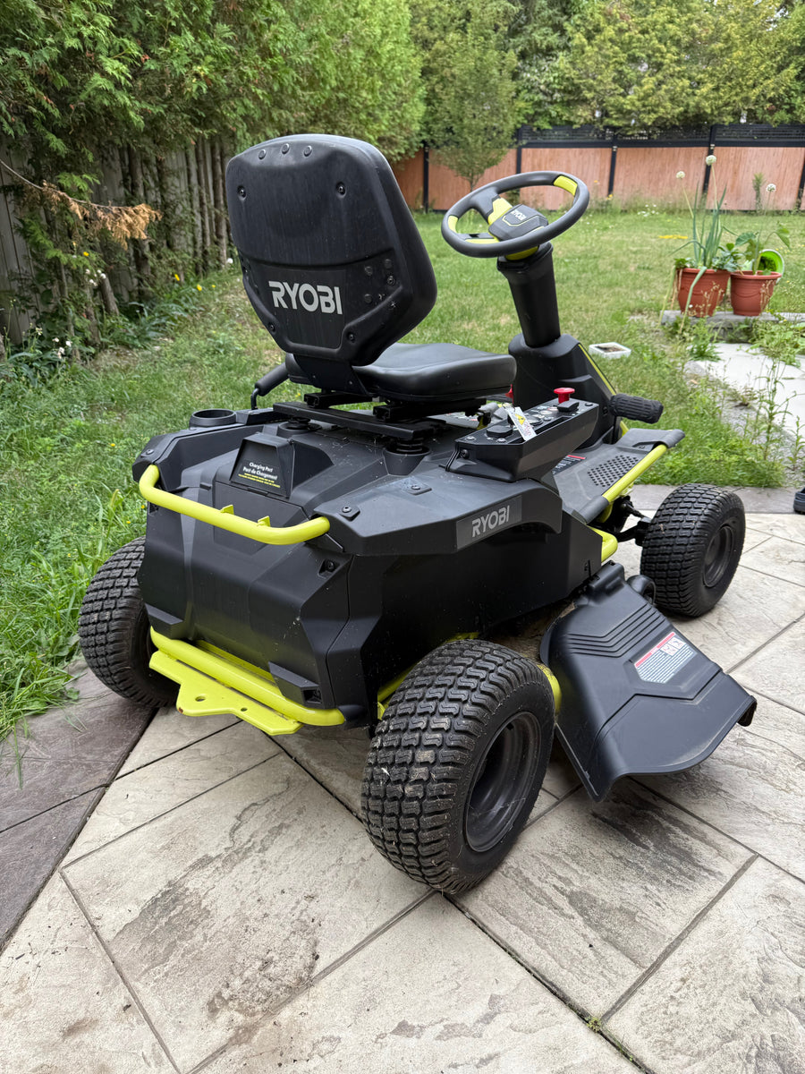 Ryobi RM480e 48V 38-inch 75 Ah Cordless Battery Riding Lawn Mower | *L ...