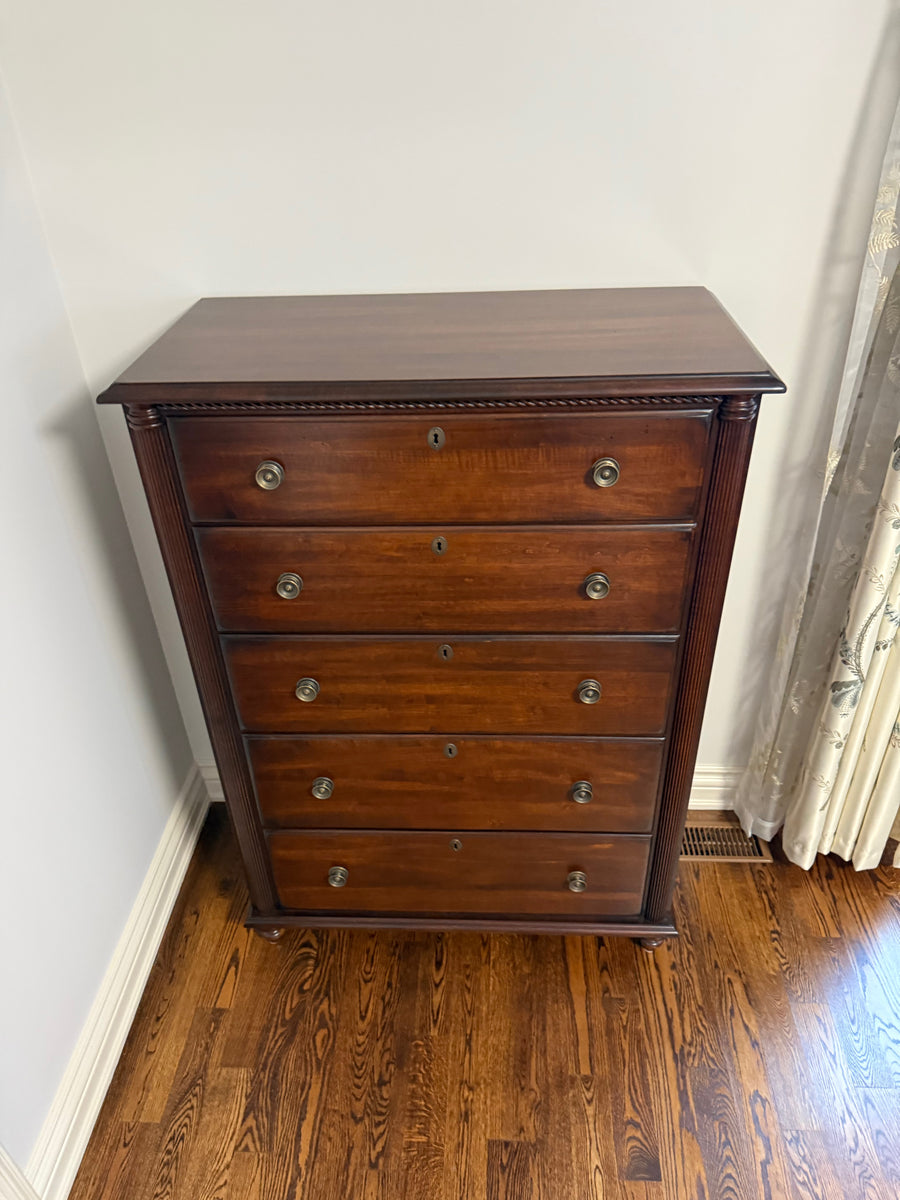 Durham Furniture Savile Row Highboy Dresser with 6 Drawers – Sell My ...