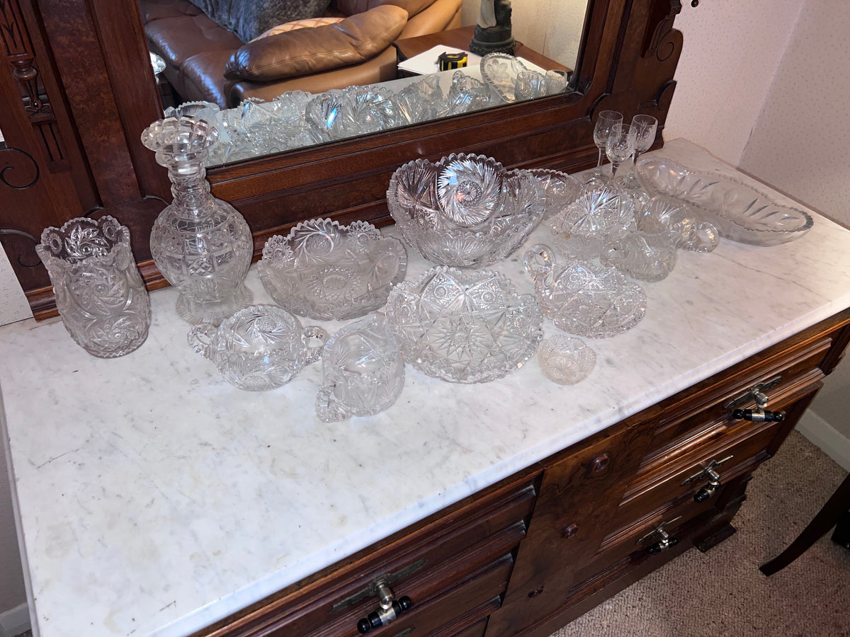 17 piece elegant cut crystal lot – Sell My Stuff Canada - Canada's ...