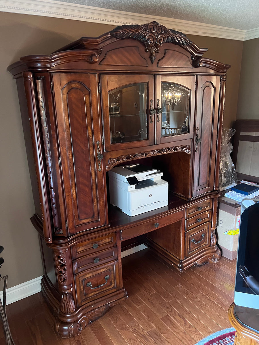 Michael Amini Signature Series by Aico "Excelsior" Credenza Hutch with ...