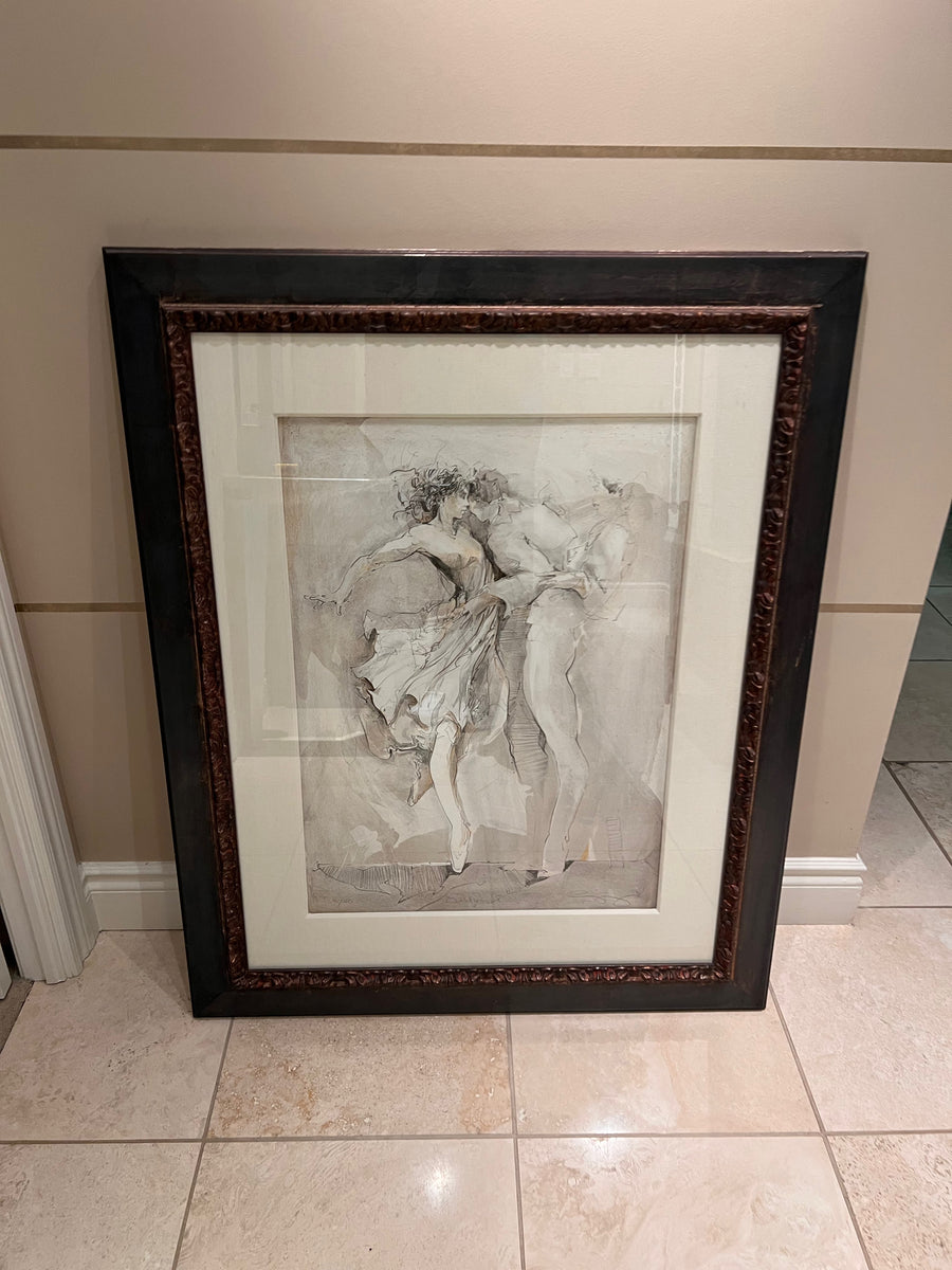 Signed & Numbered Lithograph by Jurgen Gorg titled 'Ballet Dance ...