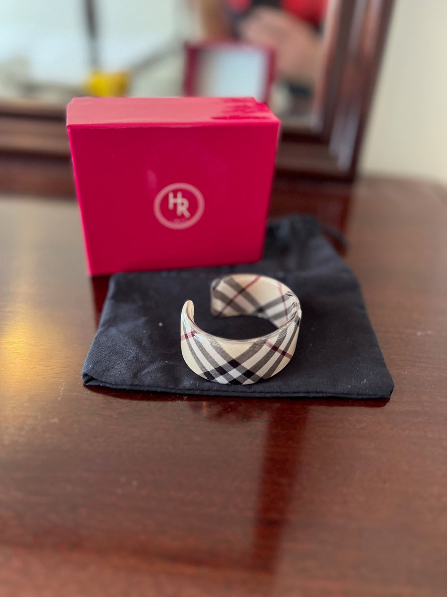 Burberry Acrylic Cuff Bracelet (*NEW with original dust bag and box ...