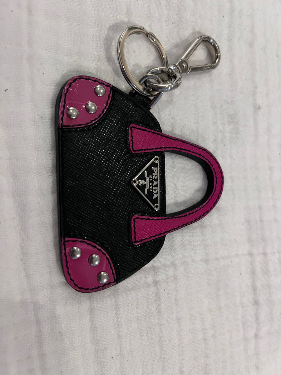 Prada Leather Mini Bag Keychain – Sell My Stuff Canada - Canada's ...