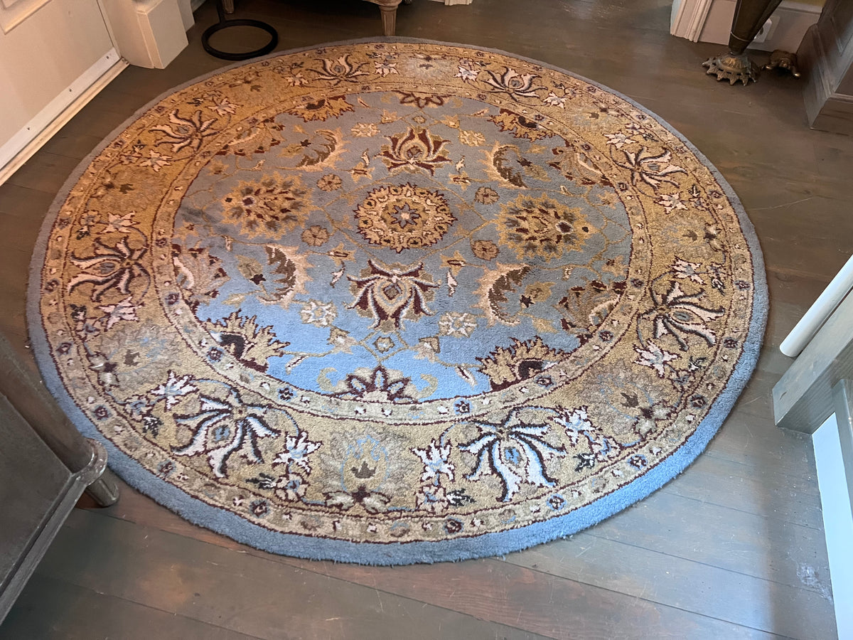 Safavieh Heritage Blue/Gold 100% Wool Pile Round Rug- 6ft – Sell My ...
