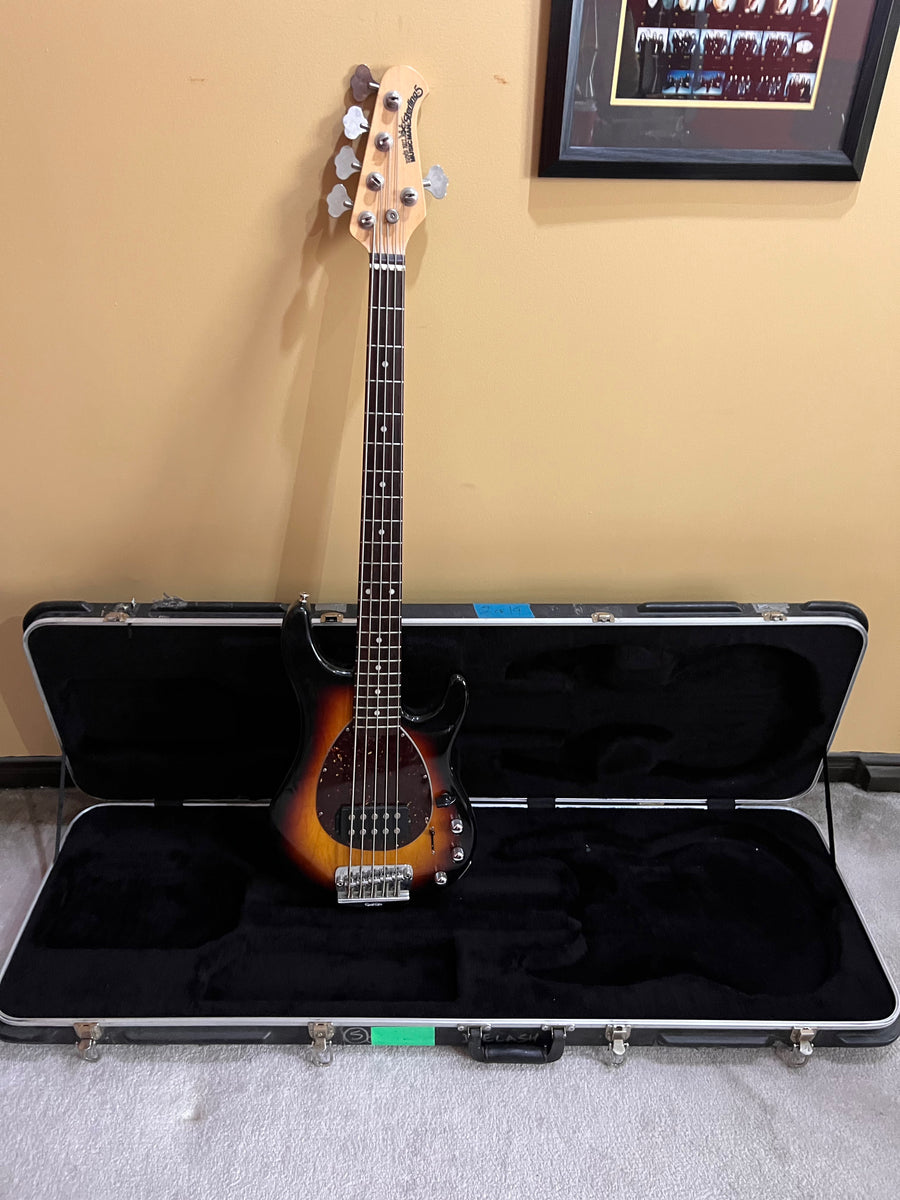 Ernie Ball Music Man EBMM Sterling 5 Sunburst Bass Guitar – Sell My ...