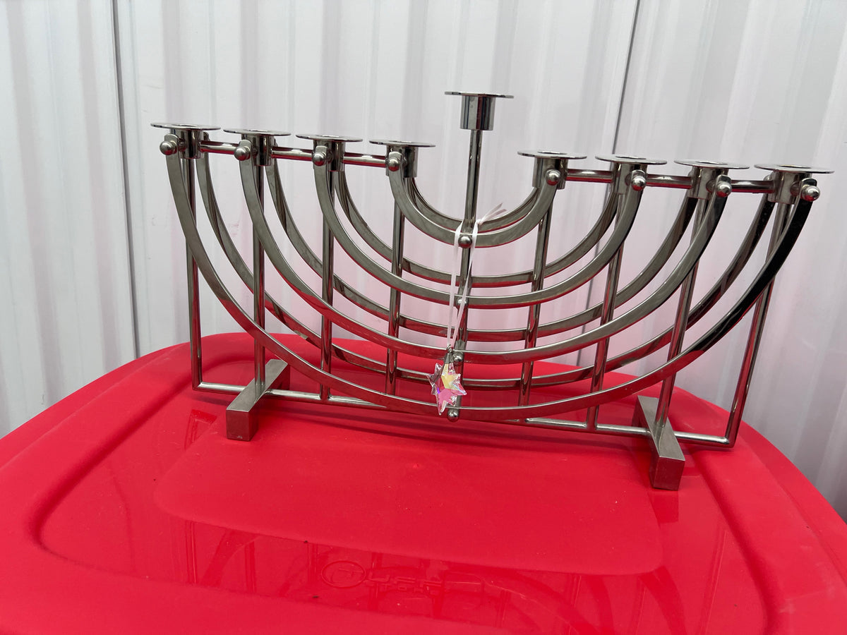 Stainless Steel Menorah by Ricci Argentieri (Ricci Metals by Design ...