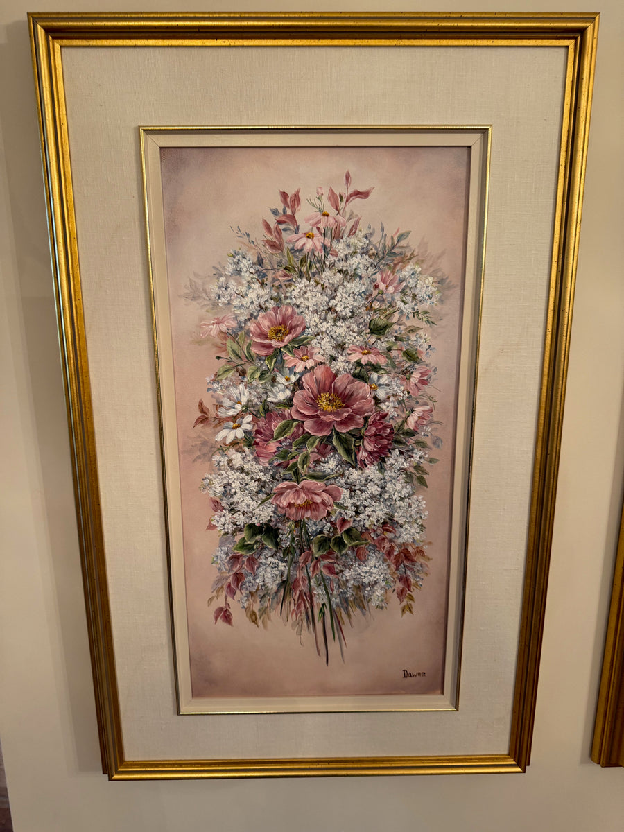 2 Original Oil Paintings by Dawne Barnes 'Spring Treasure' & 'Autumn B ...