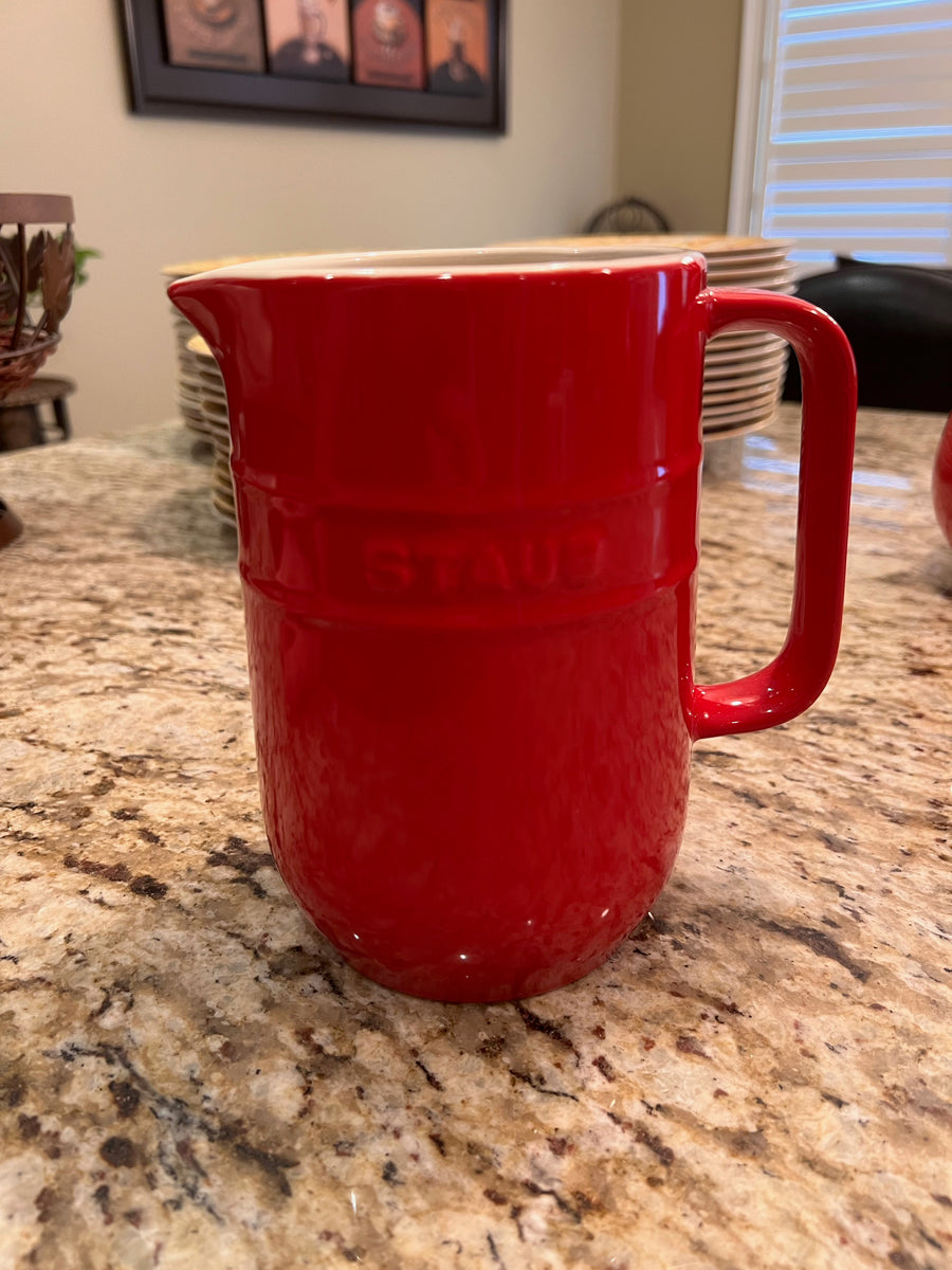 Staub Red Ceramic Milk Pitcher – Sell My Stuff Canada - Canada's ...