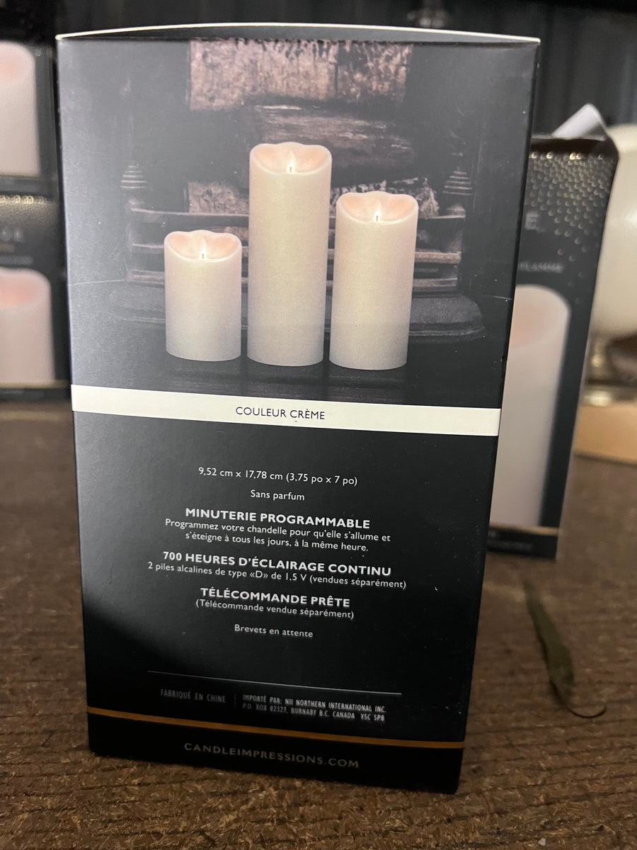 3 Mirage Gold Collection LED Flameless Wax Candle Candles- 7"h – Sell ...