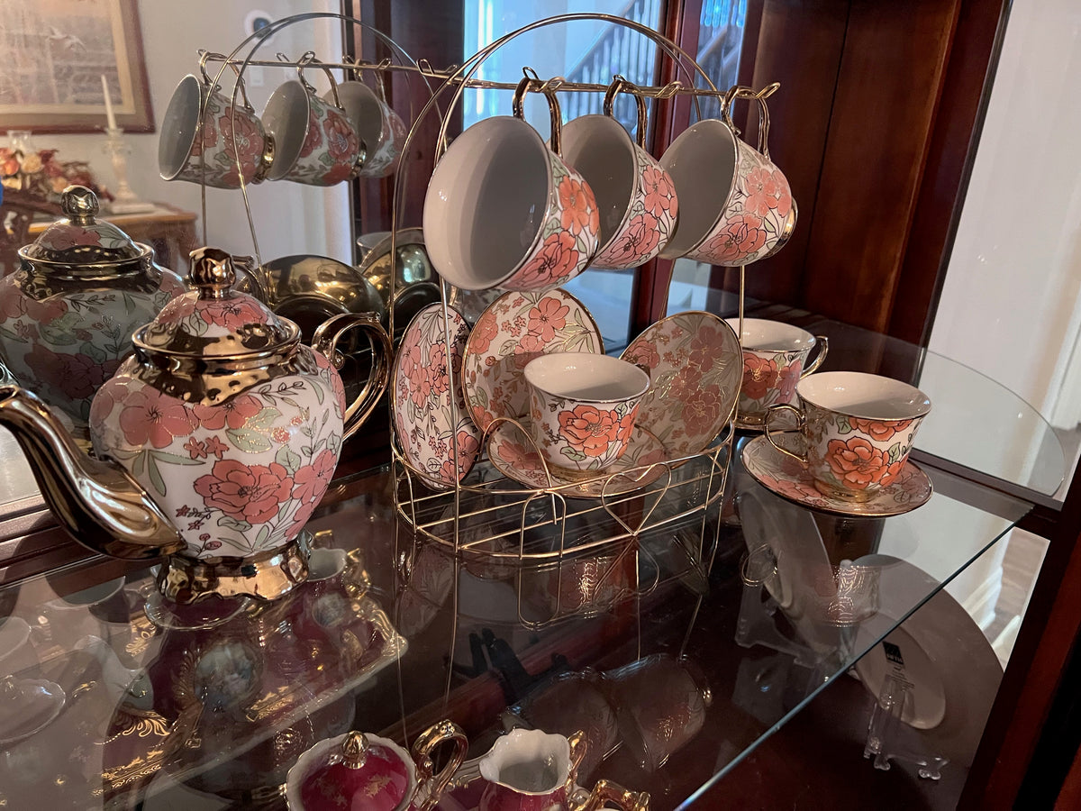 Floral Porcelain Tea Set – Sell My Stuff Canada - Canada's Content and ...