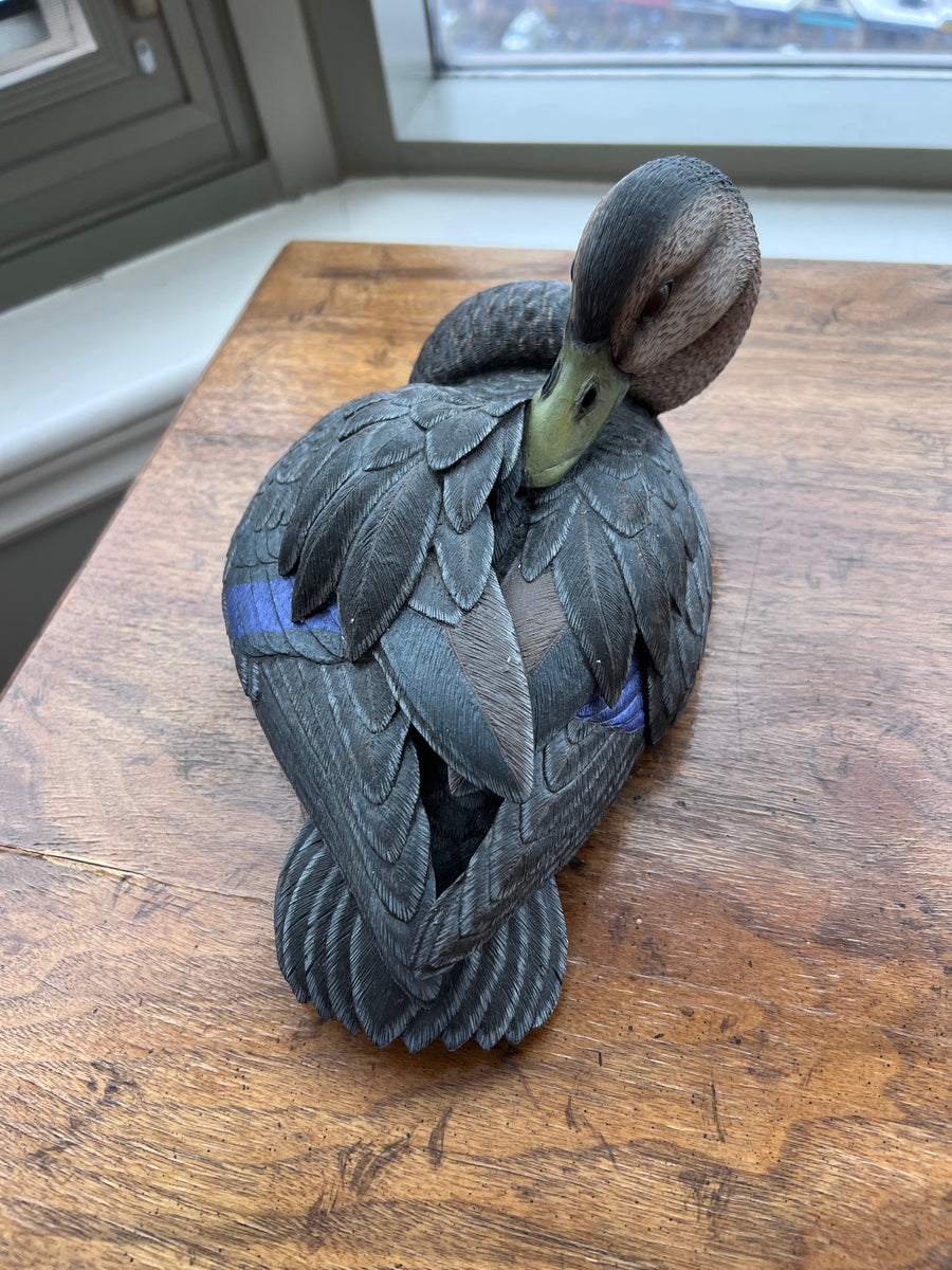 Gosset Preening Black Duck, Numbered 267/2000, Made in Canada – Sell My ...