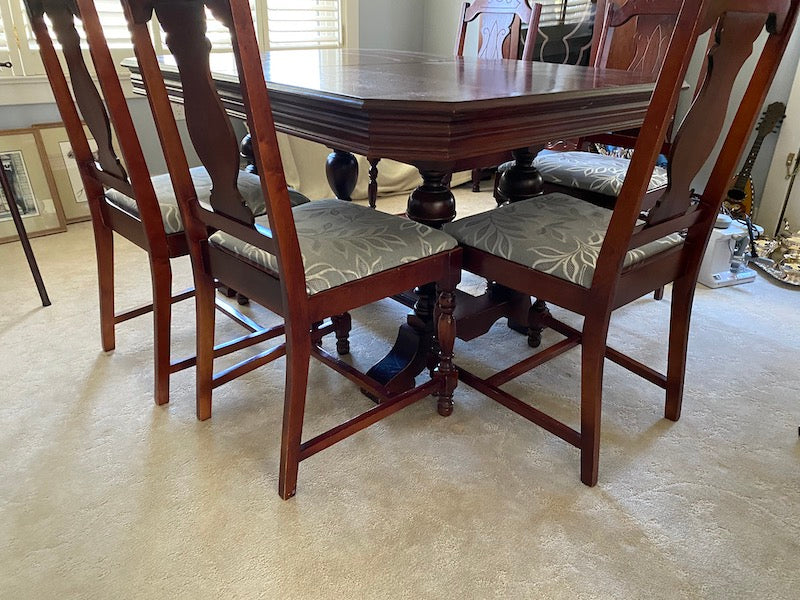 Antique dining room table store