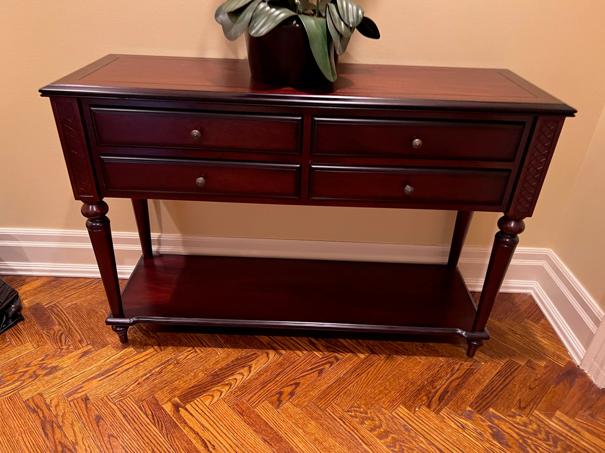 Bombay Company 4 Drawer Console Table – Sell My Stuff Canada - Canada's ...