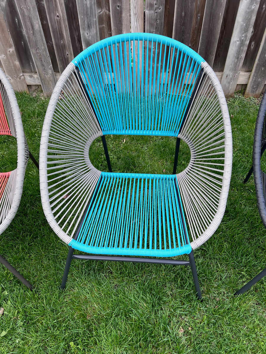 StyleWell Mix and Match Wicker Egg Patio Chair- Blue – Sell My Stuff ...