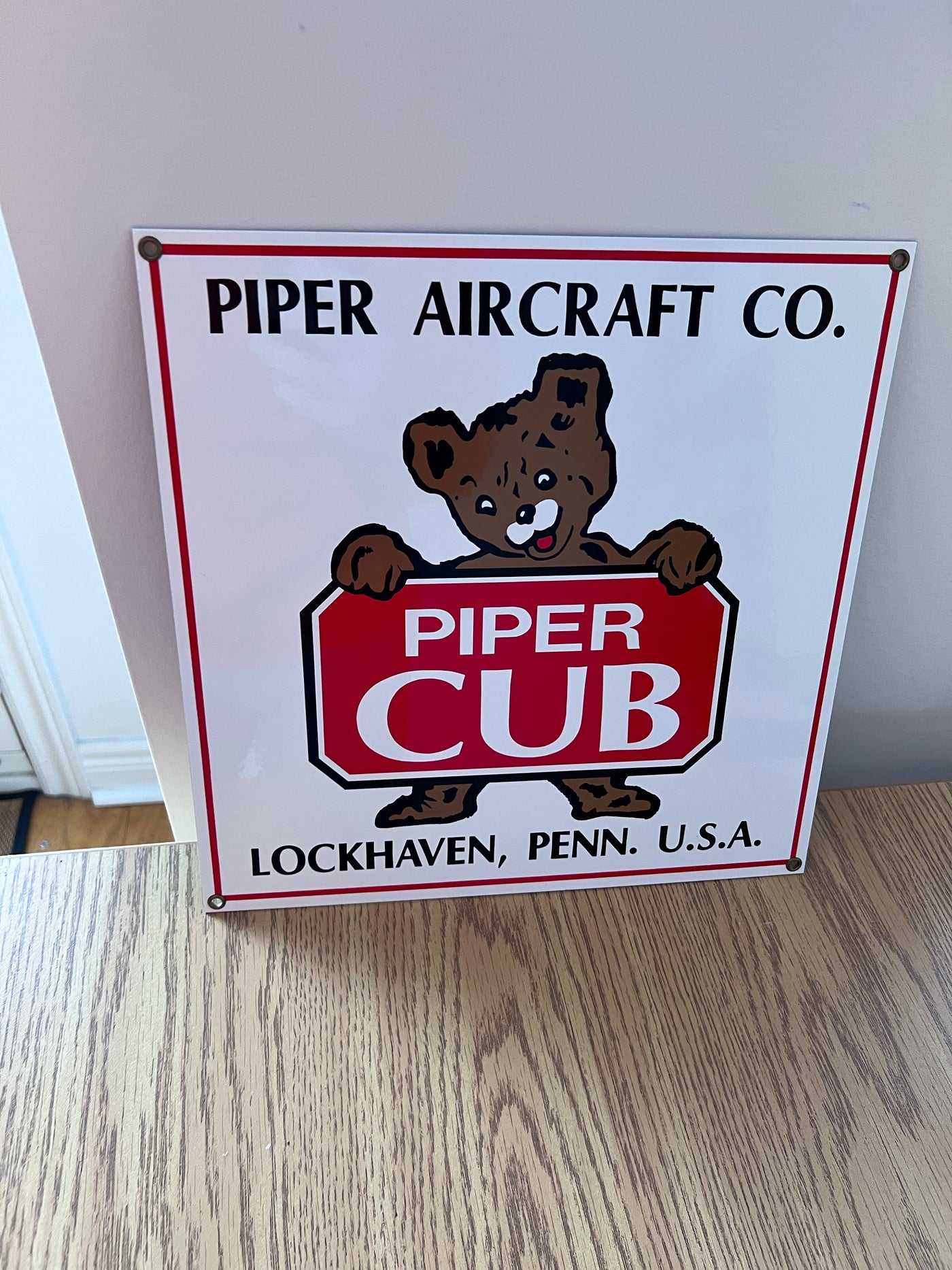Ande Rooney's Porcelain Enameled Advertising Signs- Piper Aircraft Co ...
