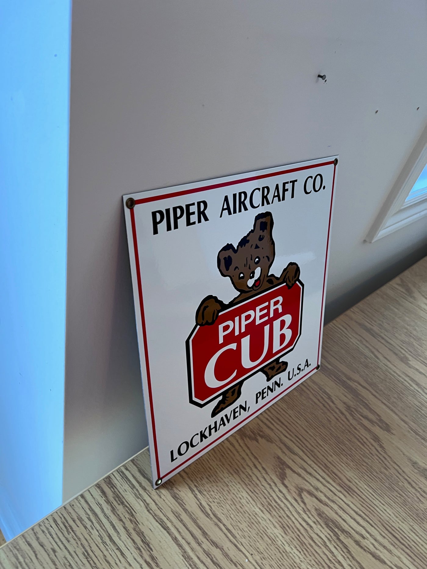Ande Rooney's Porcelain Enameled Advertising Signs- Piper Aircraft Co ...
