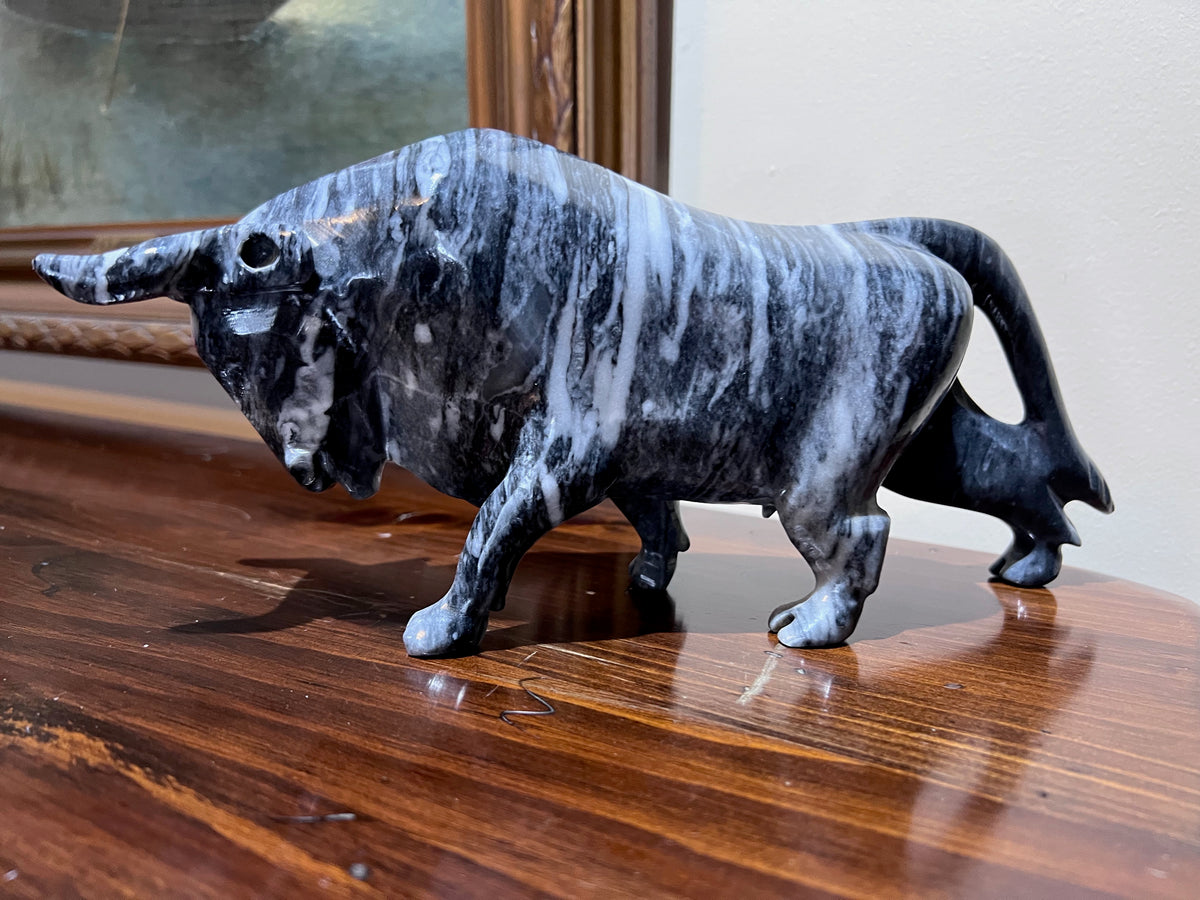 Carved Marble Bull Sculpture – Sell My Stuff Canada - Canada's Content ...