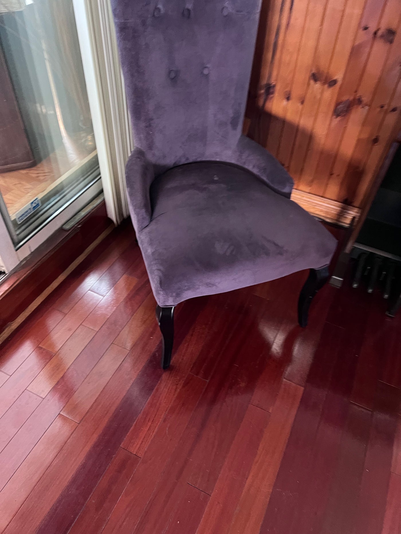 Purple High Back Accent Chair – Sell My Stuff Canada - Canada's Content ...